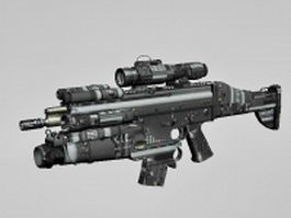 Assault rifle 3d model 3ds max files free download - CadNav