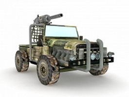 Machine gun truck 3d model 3ds max,FBX,Maya files free download - CadNav