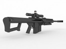 FN FAL Sniper Rifle 3d model 3D Studio,3ds Max files free download - CadNav