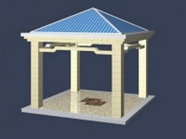 Islamic style gazebo 3d model 3ds Max files free download - CadNav