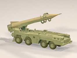Scud missile weapon 3d model 3ds Max files free download - CadNav
