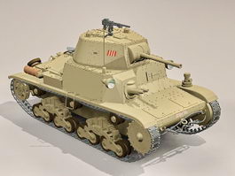 Italian M13 tank 3d model 3ds Max files free download - CadNav