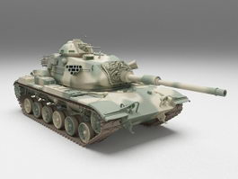 American Tank M60 Patton 3d model 3ds Max files free download - CadNav