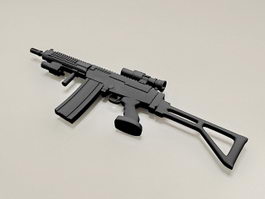 308 Semi Auto Rifle 3d model Object files free download - CadNav