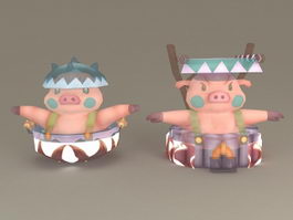 Monkey Cartoon Character Rigged 3d model Maya files free download - CadNav