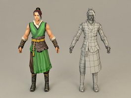 Ancient Chinese Man 3d model 3ds Max files free download - CadNav