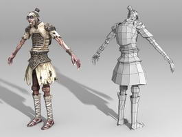 Ugly Zombie 3d model 3ds Max files free download - CadNav