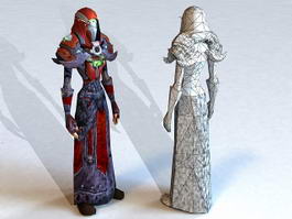 Blood Elf Warlock 3d model 3ds Max files free download - CadNav