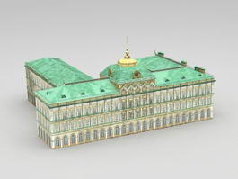 Great Kremlin Palace 3d model 3ds Max files free download - CadNav