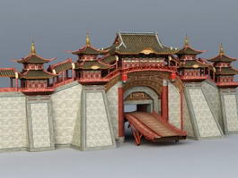 Old Castle 3d model 3ds Max files free download - modeling 52415 on CadNav