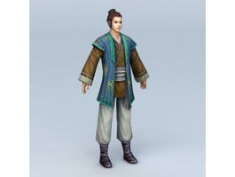 Ancient Chinese Common People 3d model 3ds Max files free download - CadNav