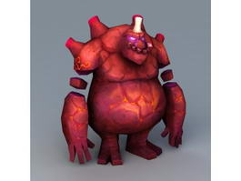 Lava Monster Creature 3d model 3ds Max files free download - CadNav