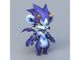 Blue Devil Cartoon 3d model 3ds Max files free download - CadNav