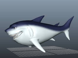 Hammerhead Shark Rig 3d model Maya files free download - modeling 45604 ...