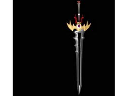 Fantasy Bat Sword 3d model Maya files free download - CadNav