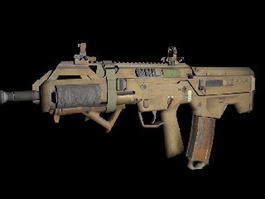 Ghosts Assault Rifle 3d model Cinema 4D,Autodesk FBX,Maya files free ...