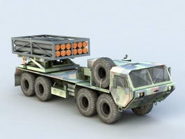 Mobile Missile Launcher Truck 3d model 3ds Max files free download - CadNav