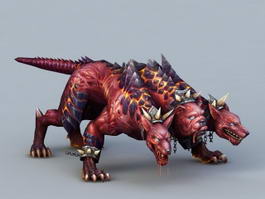 Three-Headed Dog Cerberus 3d model 3ds Max files free download - CadNav