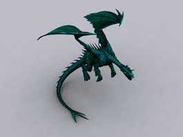 Green Dragon 3d model 3ds Max files free download - CadNav