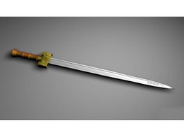 Medieval Sword 3d model Maya files free download - CadNav