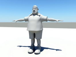Fat Man 3d model Maya files free download - CadNav
