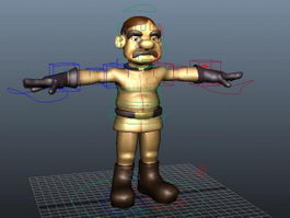 Strong Man 3d model Maya files free download - modeling 40614 on CadNav