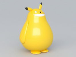 Fat Pikachu 3d model 3ds Max,Object files free download - CadNav