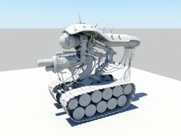 Sci Fi Robot Tank 3d model Maya files free download - CadNav