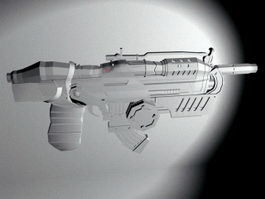 Futuristic Assault Rifle 3d model Maya files free download - CadNav