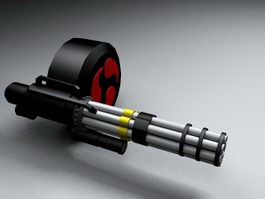 Machine Gun 3d model 3ds Max files free download - CadNav