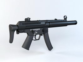 HK MP5SD Submachine Gun 3d model 3D Studio files free download - CadNav