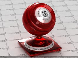 Red Glass V-Ray Material Download - CadNav