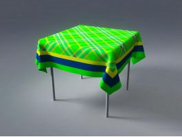 Table with Tablecloth 3d model Maya files free download - CadNav