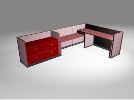 Office Workstation Desks 3d model 3ds Max files free download - CadNav