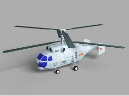 Kamov Ka-27 Military Helicopter 3d model 3ds Max files free download ...