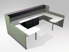 Modular Office Workstations 3d model 3ds Max files free download - CadNav
