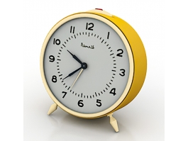 Yellow Alarm Clock 3d model 3D Studio,Object files free download - CadNav