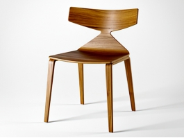 Modern Wood Dining Chair 3d model 3ds Max,Object files free download ...