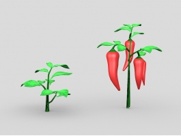 Chili Plant 3d model 3ds Max files free download - CadNav