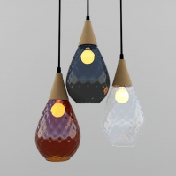 Modern Rectangular Pendant Lighting 3d model 3ds Max files free ...