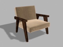 Rustic Wood Arm Chair 3d model Autodesk FBX files free download - CadNav