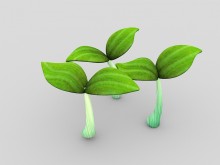 Young Seedlings Of Plants 3d model 3ds Max files free download - CadNav