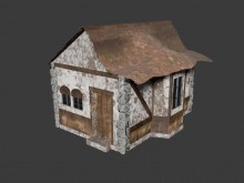 Vintage Cottage House 3D Model Download - Blender Files - CadNav